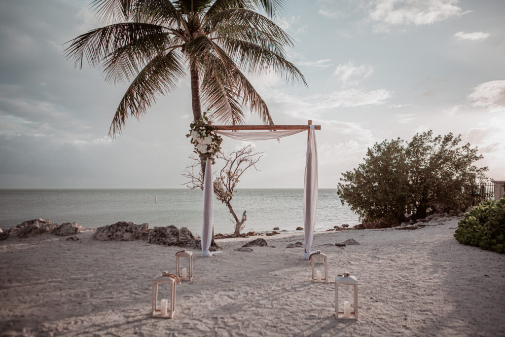 Flower Wedding Arbor : Florida Keys Wedding Center