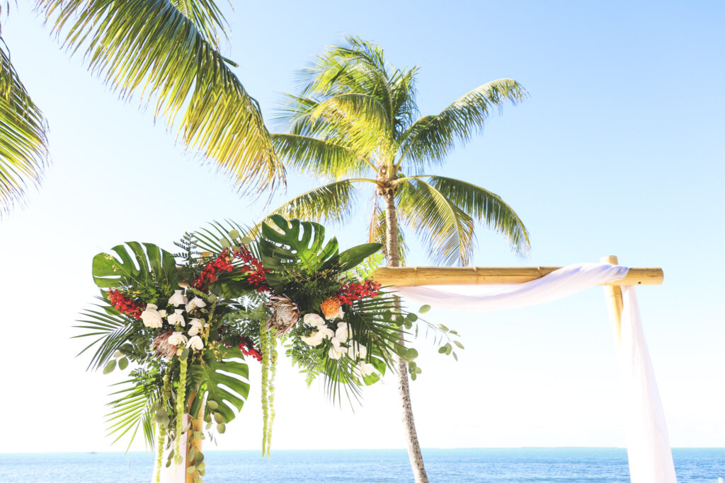 Flower Wedding Arbor : Florida Keys Wedding Center