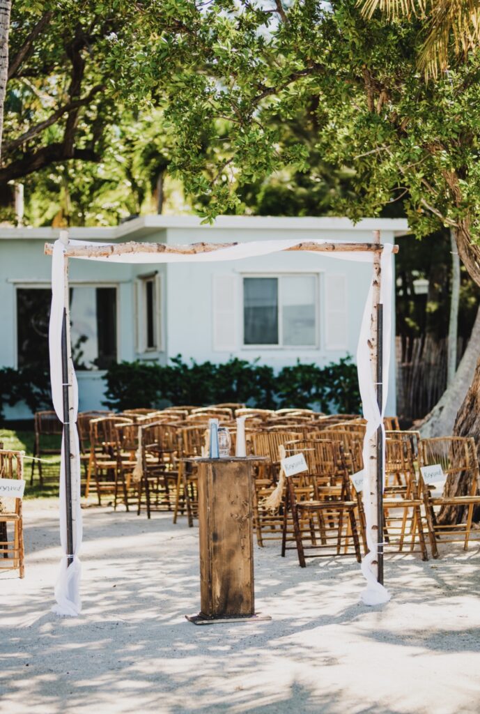 Flower Wedding Arbor : Florida Keys Wedding Center